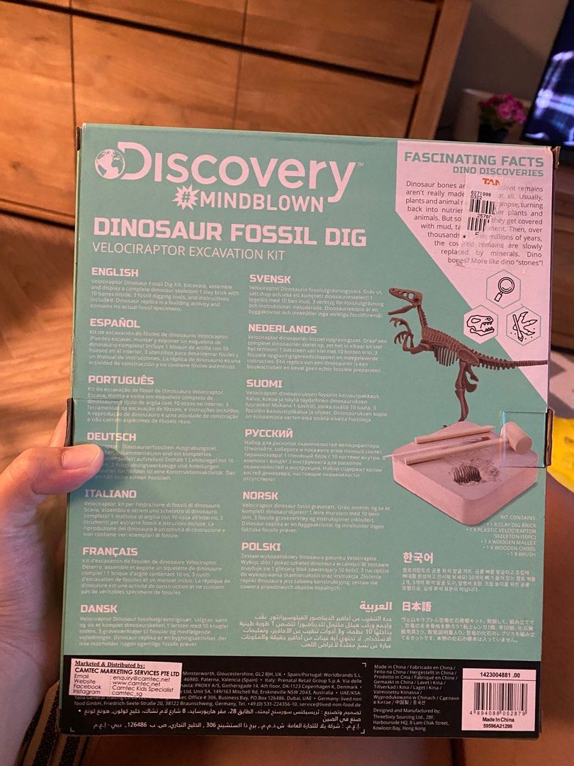 (Free courier) BN dinosaur fossil dig excavation kit by discovery ...