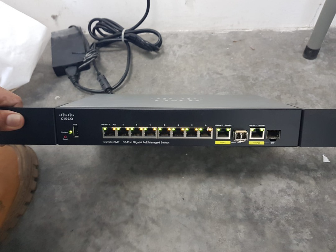[Free Delivery] CISCO SG350-10MP Network Switch, Computers & Tech, Parts & Accessories ...