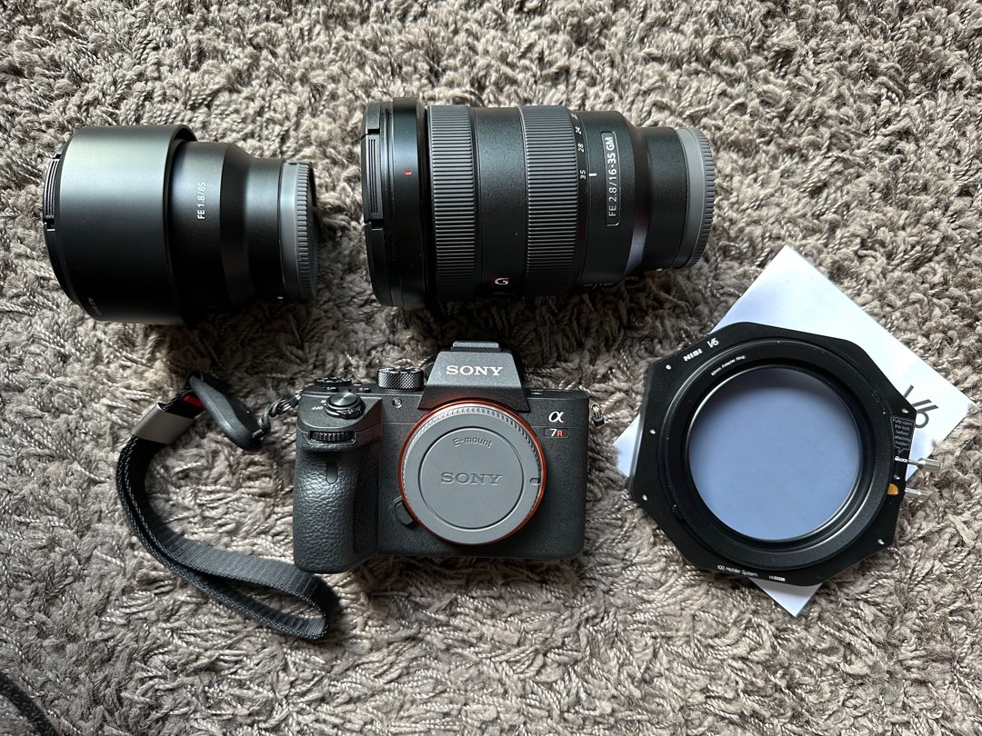 [FULL SET] Sony A7R III, Sony FE 16-35 mm GM, Sony FE 85 mm f1.8, NISI V6 Filter Holder ...