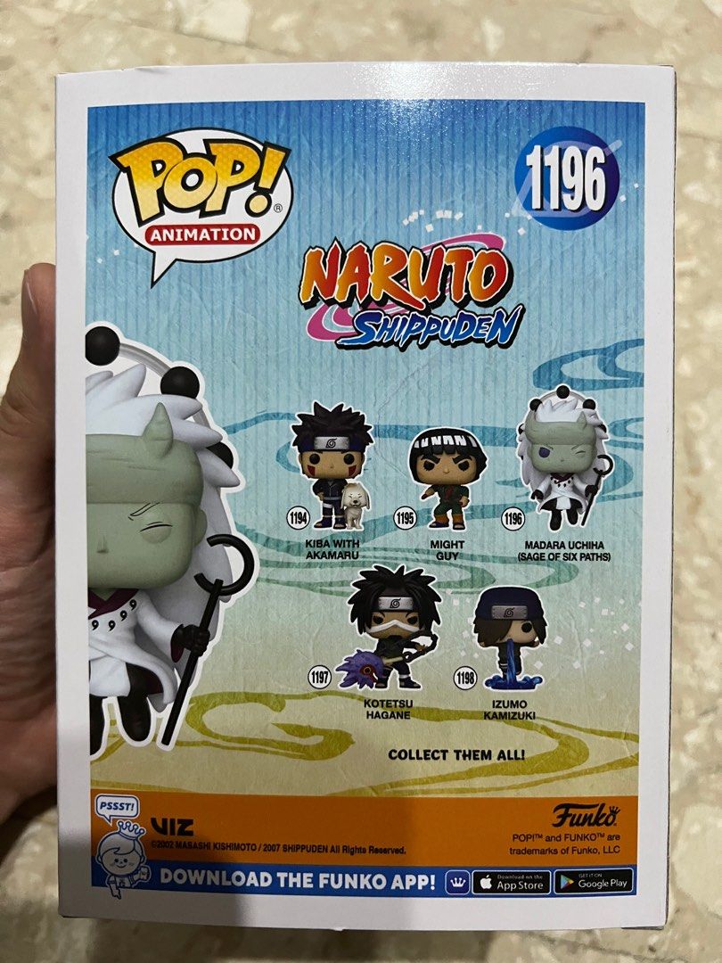 Funko POP Naruto Shippuden 1196 Madara Uchiha (Sage Of Six Paths ...