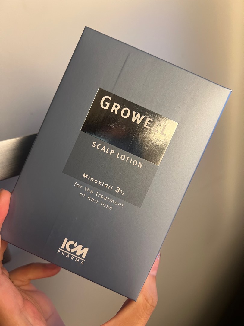 Grow well 3% scalp lotion, Beauty & Personal Care, Hair on Carousell