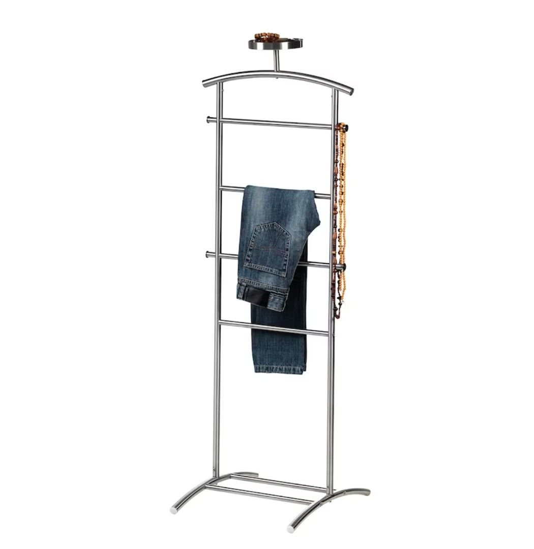 GRUNDTAL Ikea Valet stand, clothes rack stainless steel, 128 cm ...