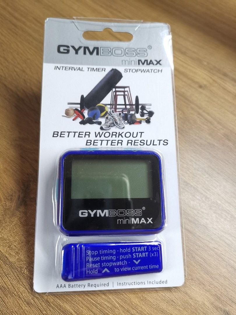 GYMBOSS MINIMAX Interval Timer Stopwatch, Sports Equipment, Exercise ...