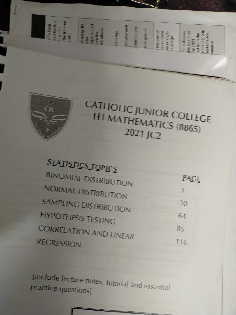 H1 math textbook stats and pure math, Hobbies & Toys, Books & Magazines ...