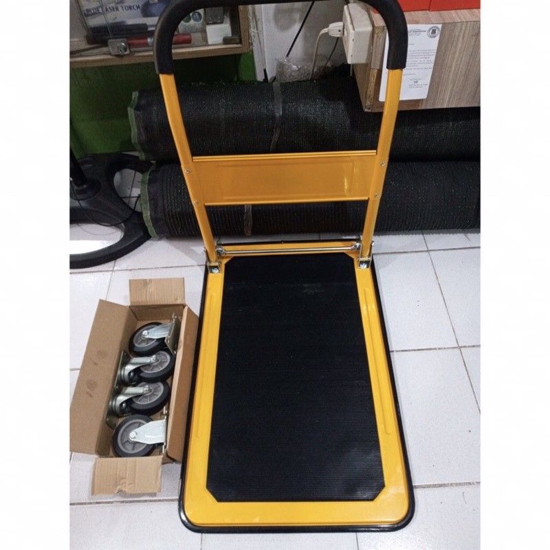 Heavy Duty Steel Platform Push Cart Commercial And Industrial
