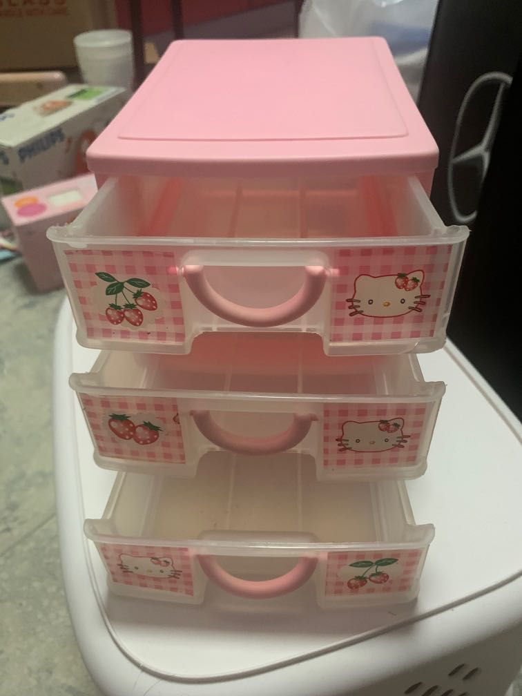 Hello kitty drawers, Furniture & Home Living, Home Improvement ...