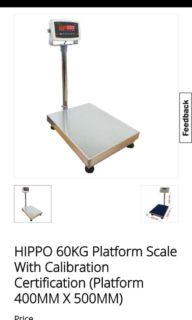 Hippo weighing scale, Health & Nutrition, Health Monitors & Weighing ...