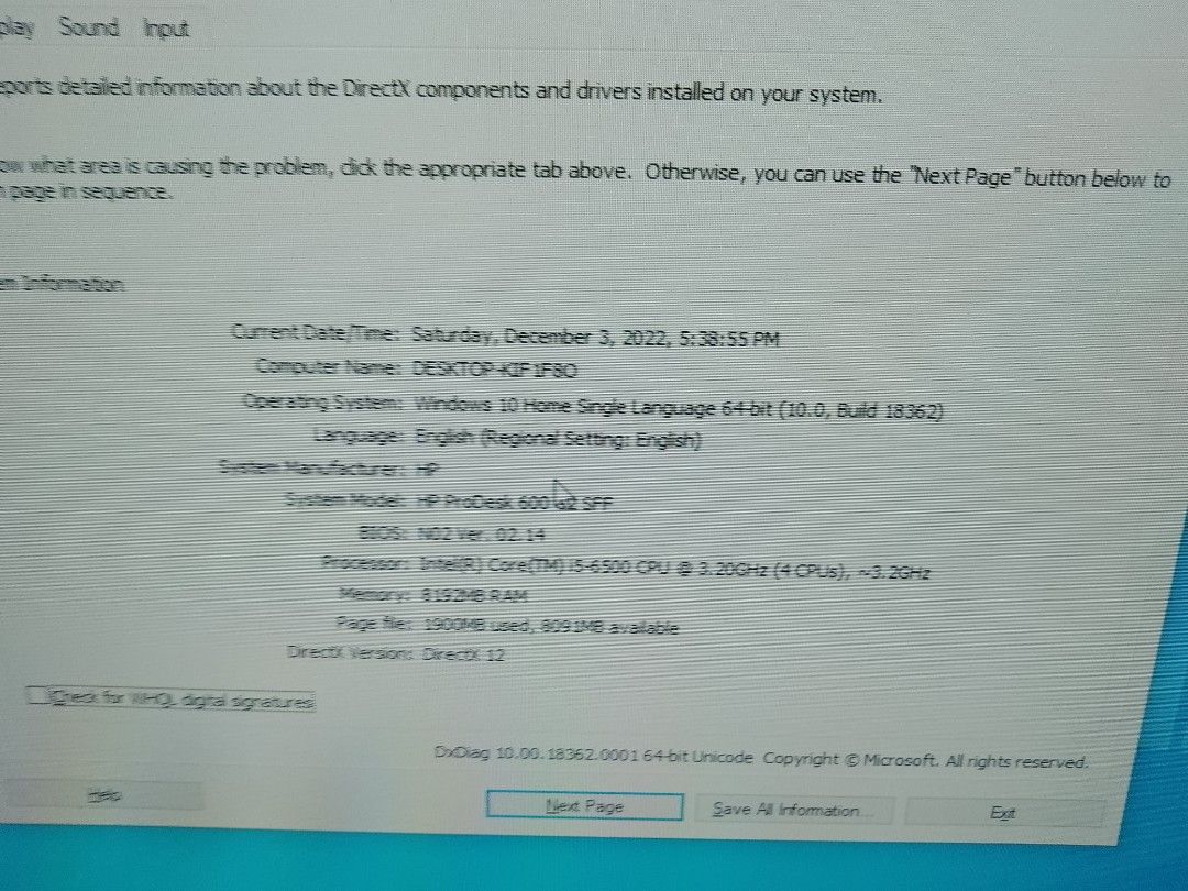 Hp Prodesk I Thgen Computers Tech Desktops On Carousell