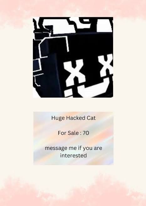 HUGE HACKED CAT, Video Gaming, Video Games, Others on Carousell