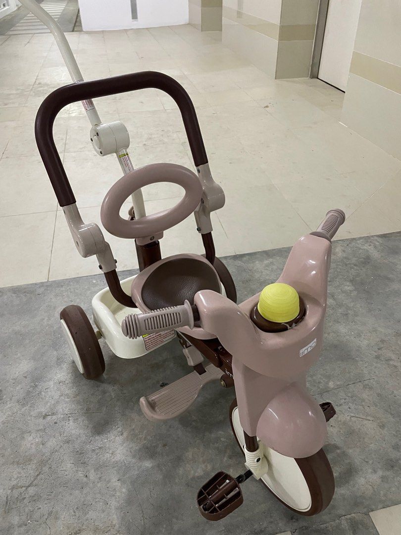 iimo 3 in 1 Foldable Kids Push Tricycle, Babies & Kids, Going Out, Strollers on Carousell