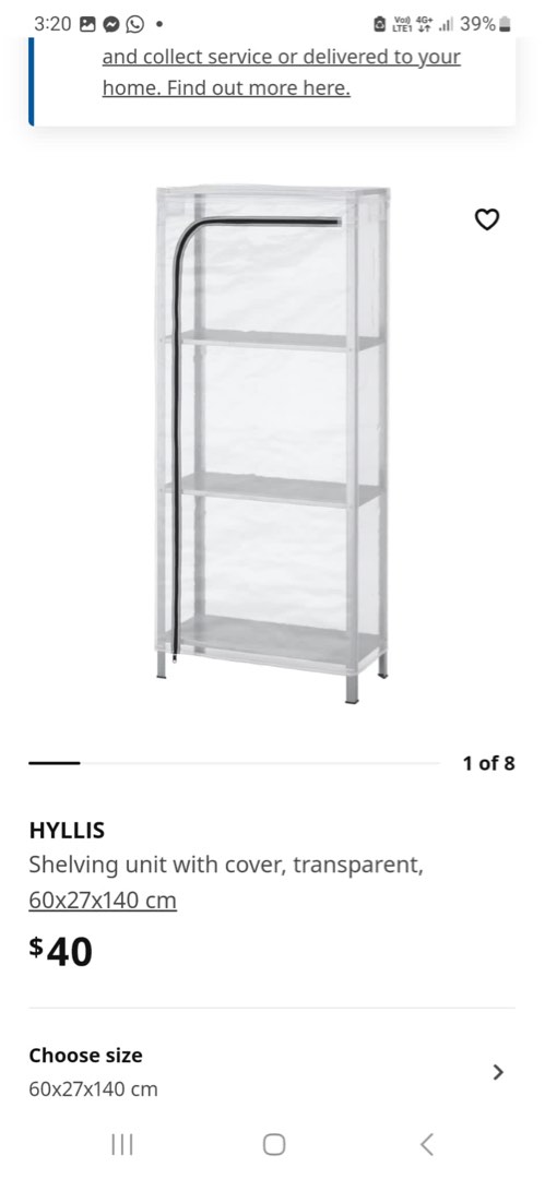 IKEA Hyllis - Shelving unit with cover, Furniture & Home Living ...