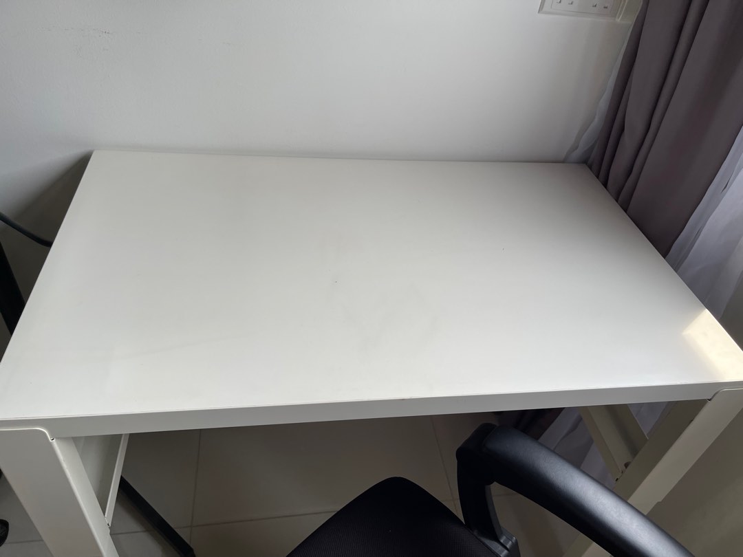 IKEA Pahl Table + Roller Chair, Furniture & Home Living, Furniture ...