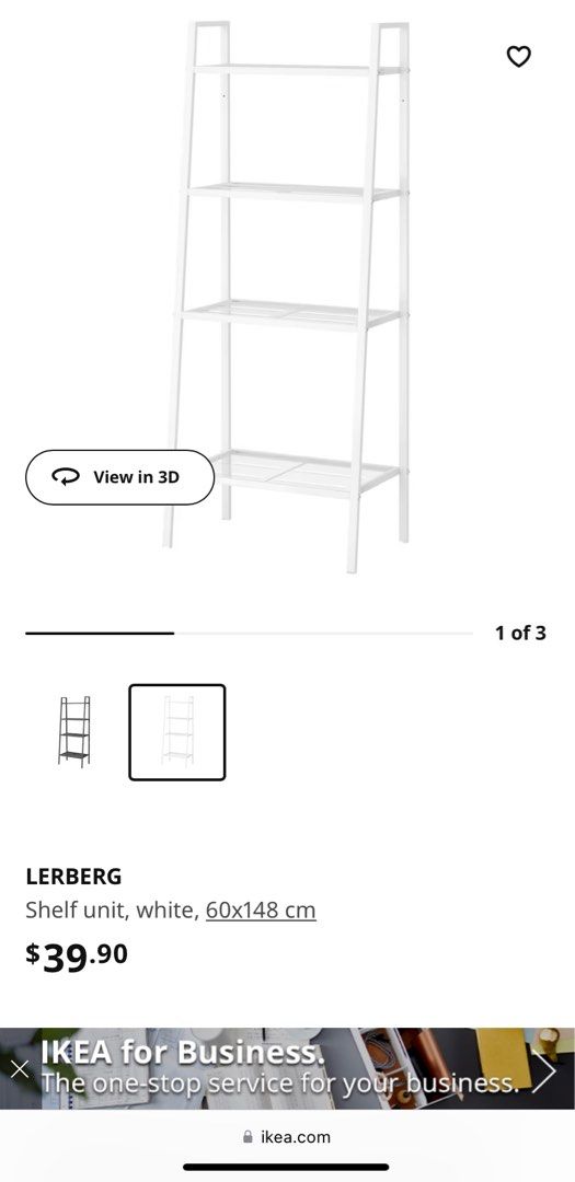 IKEA shelf unit white, Furniture & Home Living, Furniture, Shelves ...