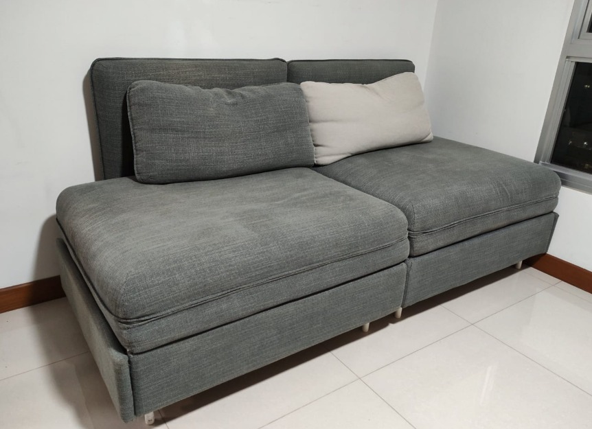 IKEA Vallentuna sofa bed x 2 (including Pillows), Furniture & Home ...