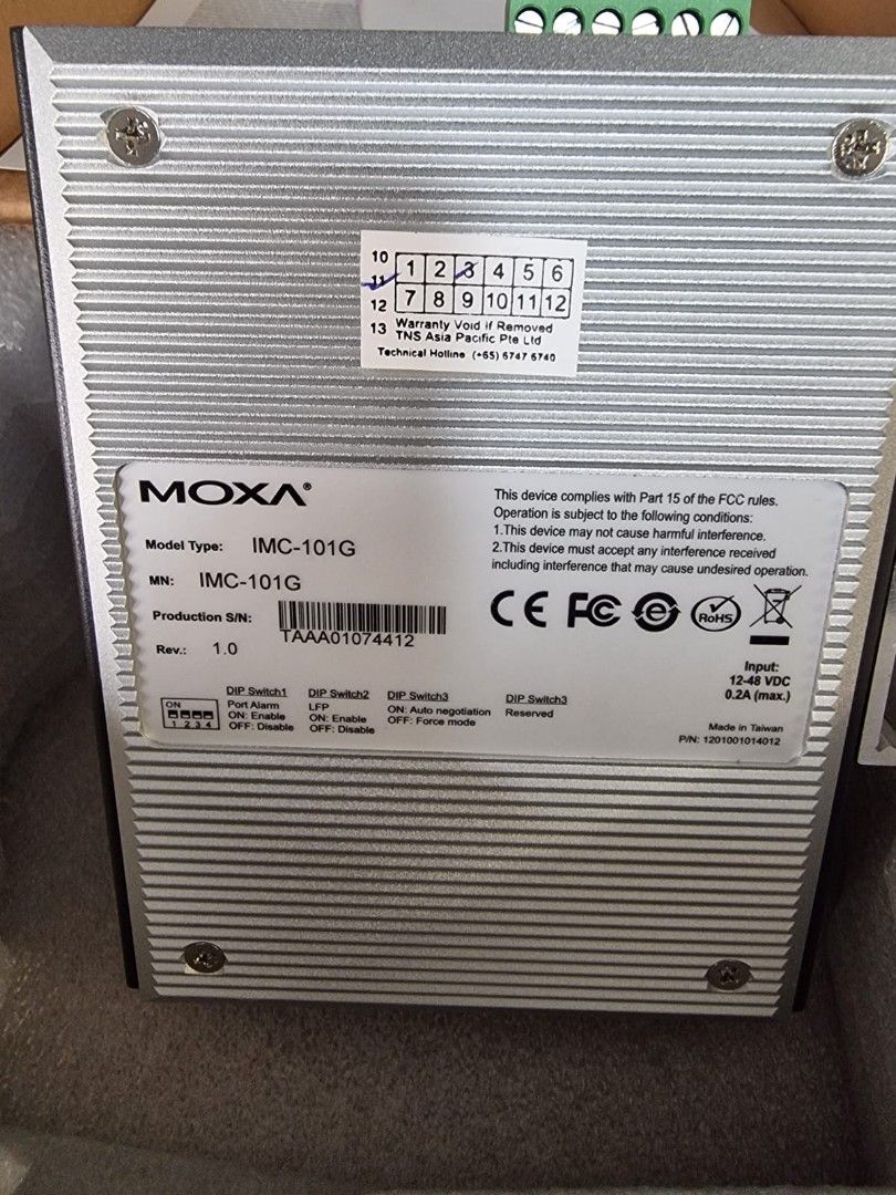 IMC-101G V1.0 MOXA Photoelectric converter brand new, Computers & Tech, Office & Business ...