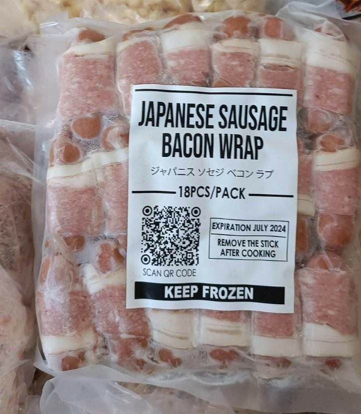 JAP SAUSAGE BACON WRAP, Food & Drinks, Chilled & Frozen Food on Carousell