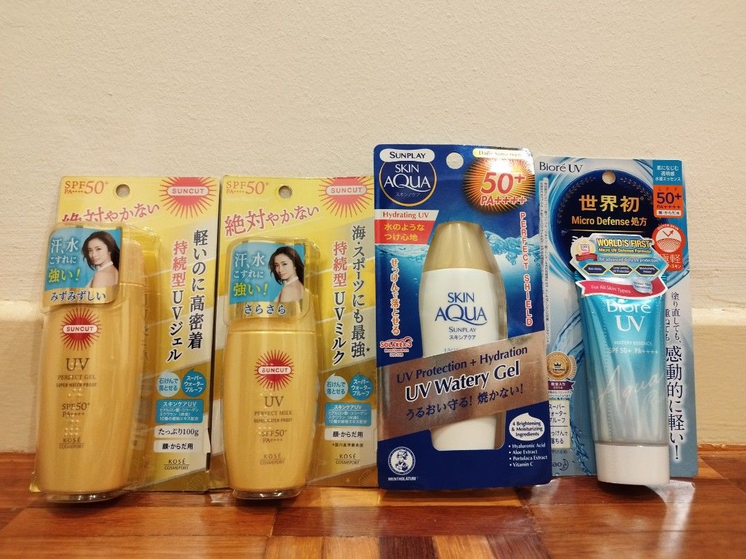 Japanese sunscreen Biore Sunplay Suncut Kose, Beauty & Personal Care ...