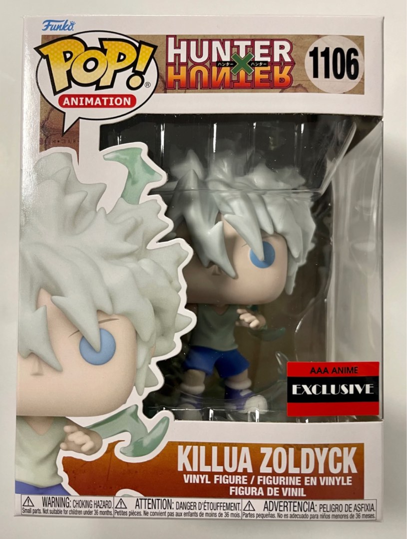 Killua Zoldyck Funko Pop AAA Anime Exclusive Hunter X Hunter 1106 ...