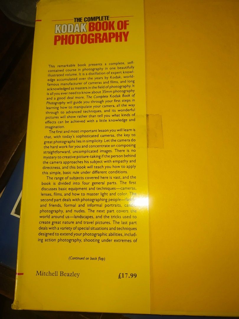 Kodak Book of Photography, Hobbies & Toys, Books & Magazines, Fiction & Non-Fiction on Carousell