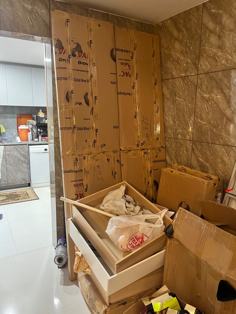 Large Black-Brown IKEA PAX wardrobe, Furniture & Home Living, Furniture ...