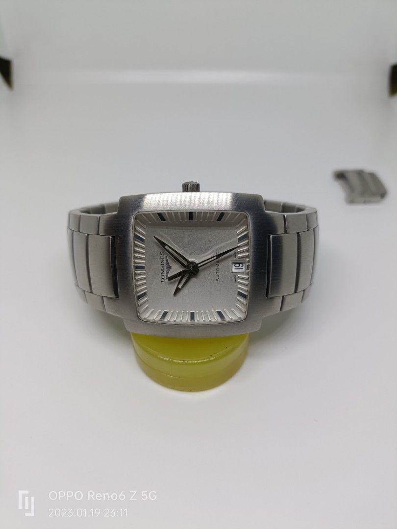 longines oposition square automatic, Men's Fashion, Watches ...