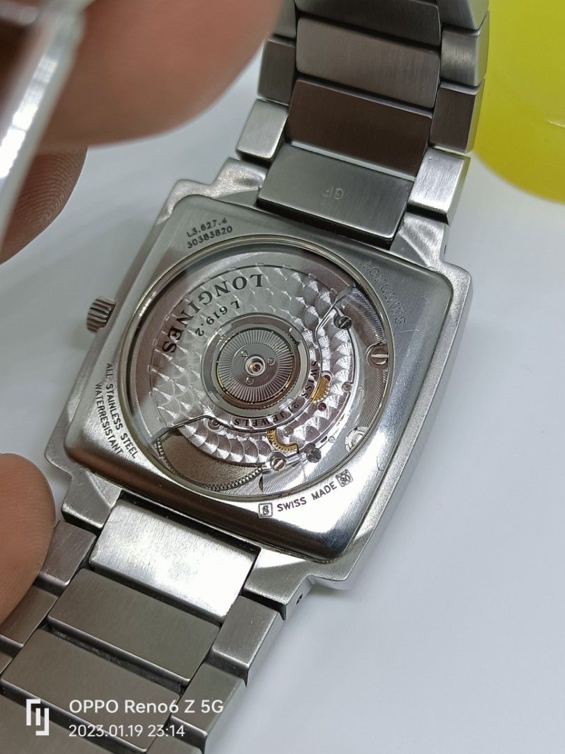 longines oposition square automatic, Men's Fashion, Watches ...