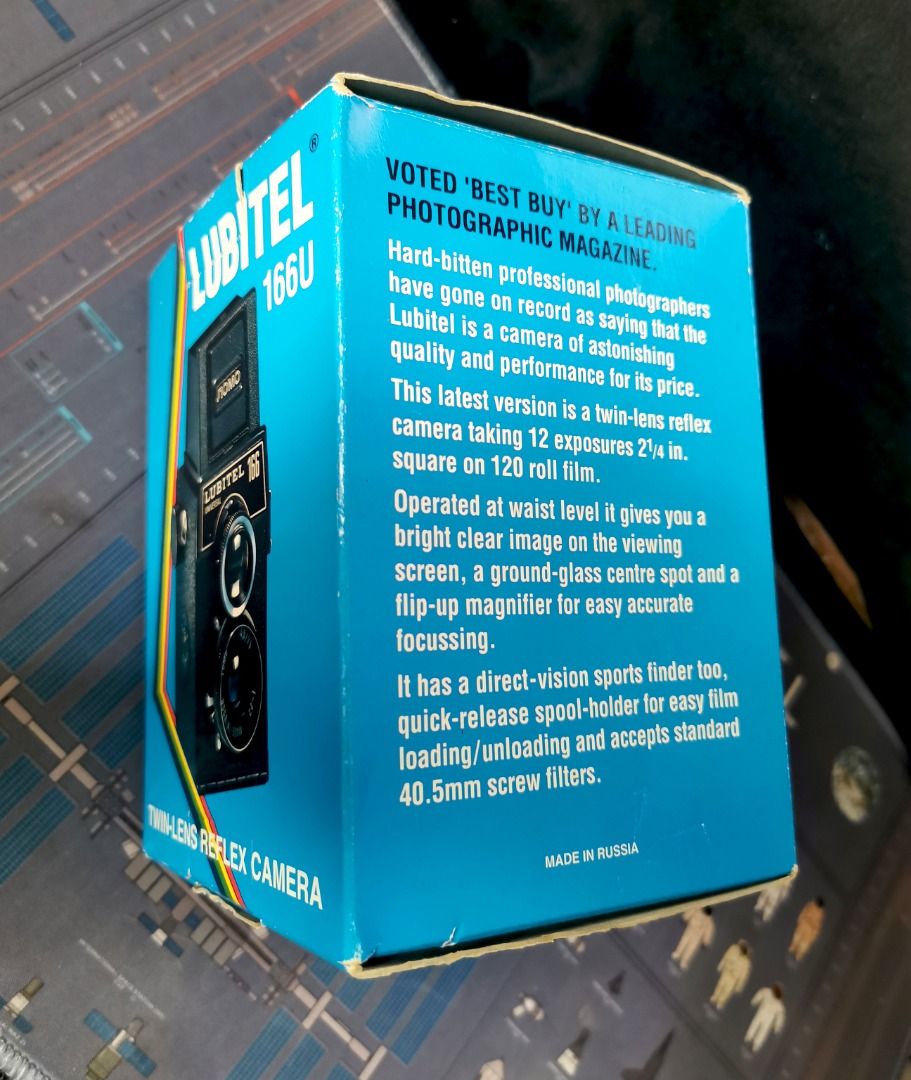 LUBITEL 166U Twin lens reflex camera, 1996, TLR with all original boxes ...