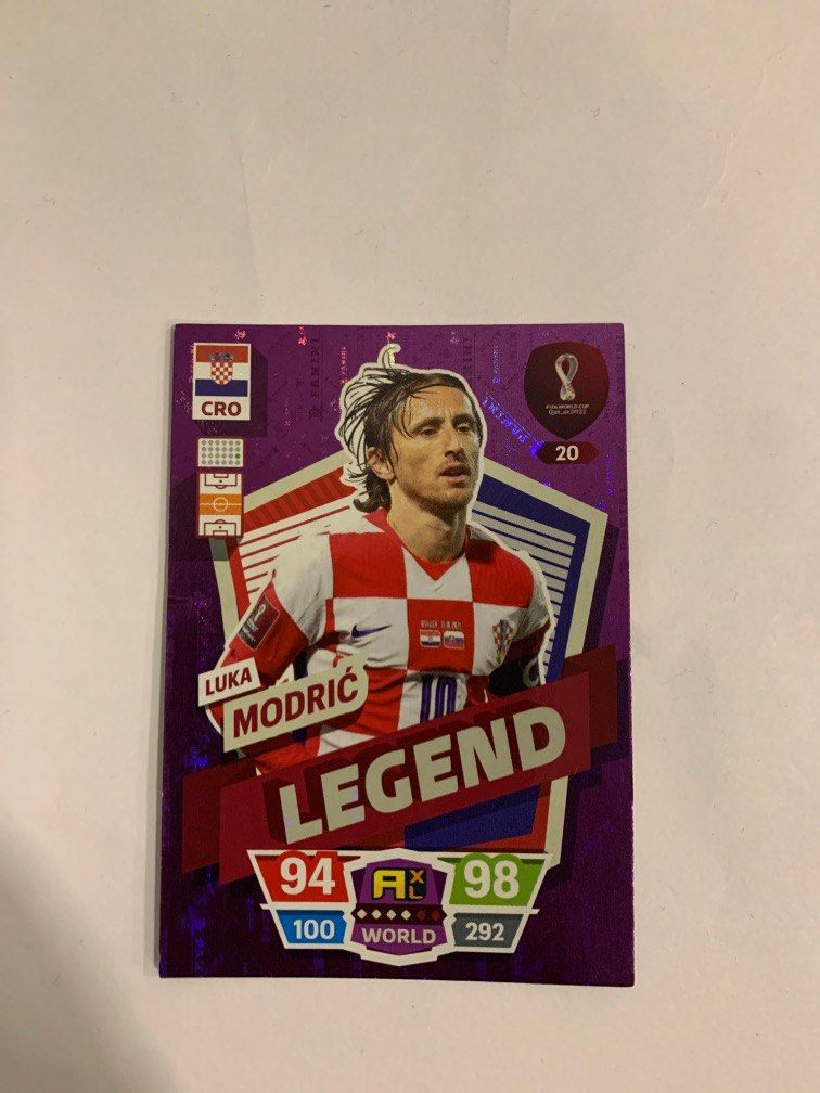 Luca Modric legend world FIFA adrenalyn 2022 Qatar World Cup card ...