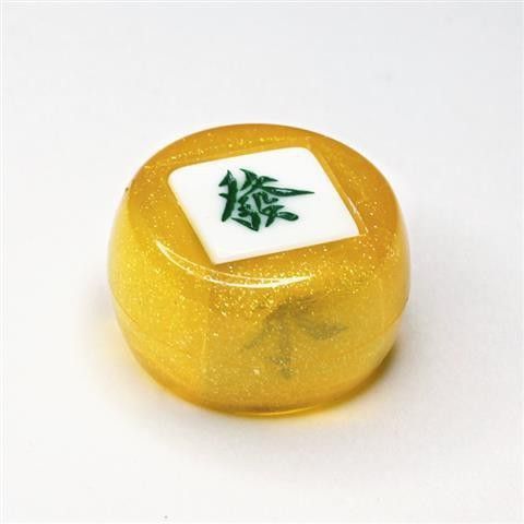Mahjong wind dice seat indicator gold white transparent 4 6, Hobbies ...