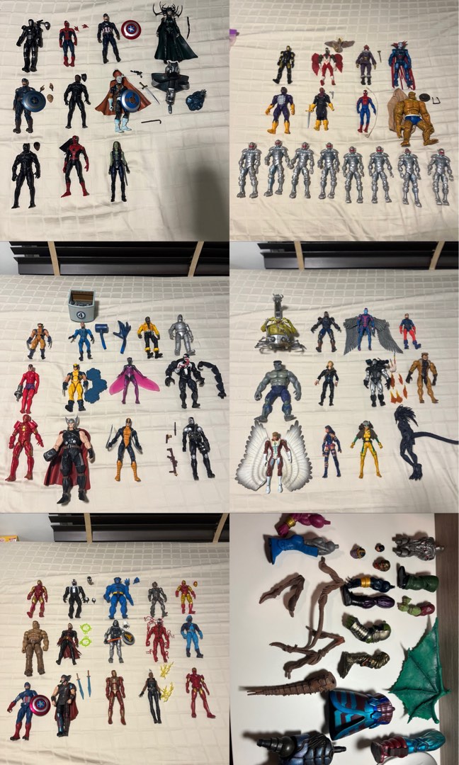Marvel Legends Iron Man Spiderman Bucky MCU Thor Beast Thing Ultron Mr ...