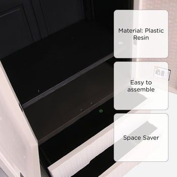 Megabox Boho Wardrobe Cabinet With 2 Drawers MG186RT- Beige, Furniture ...