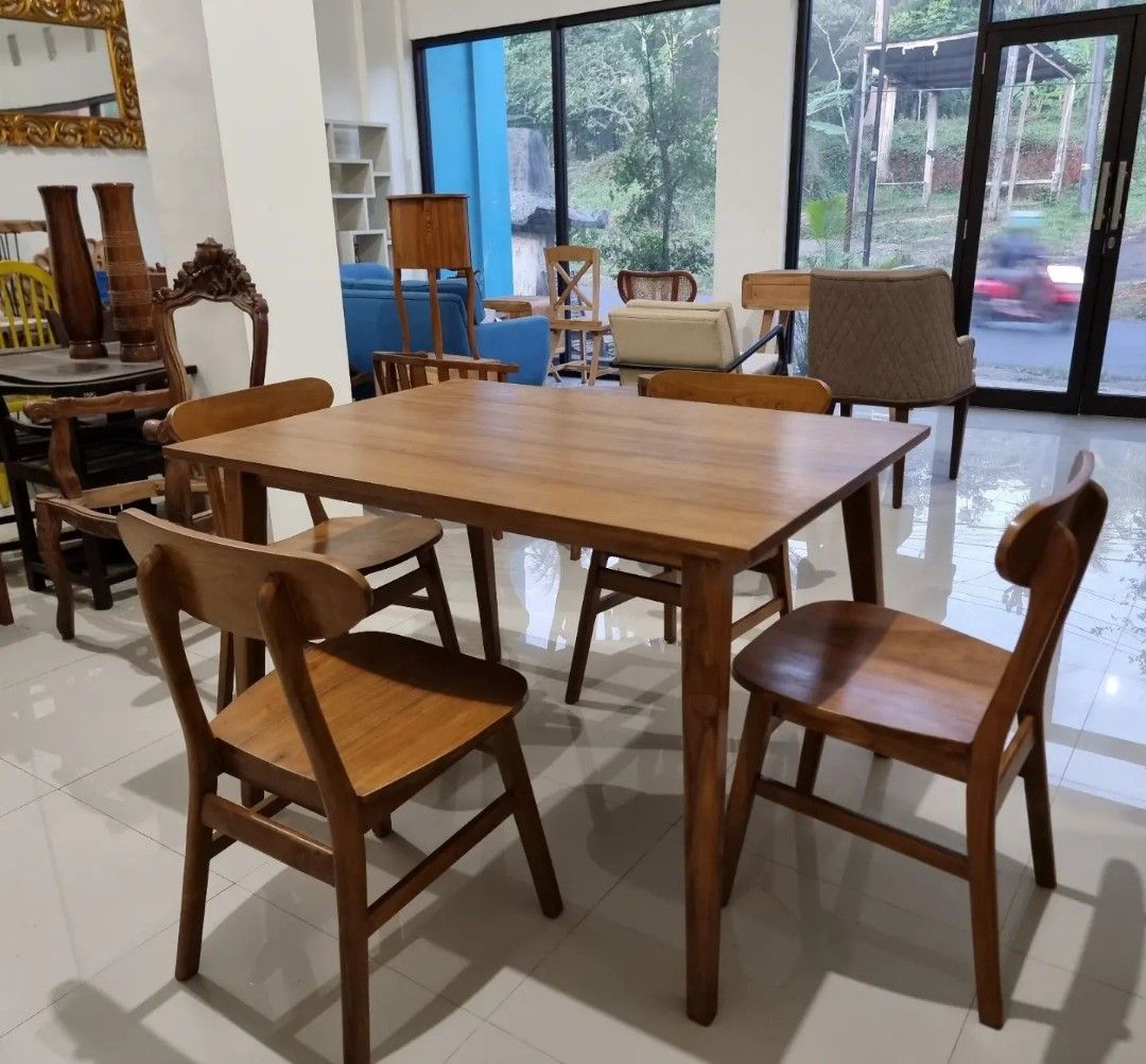 Meja cafe kayu Kursi kayu cafe murah berkualitas | kursi makan kayu ...