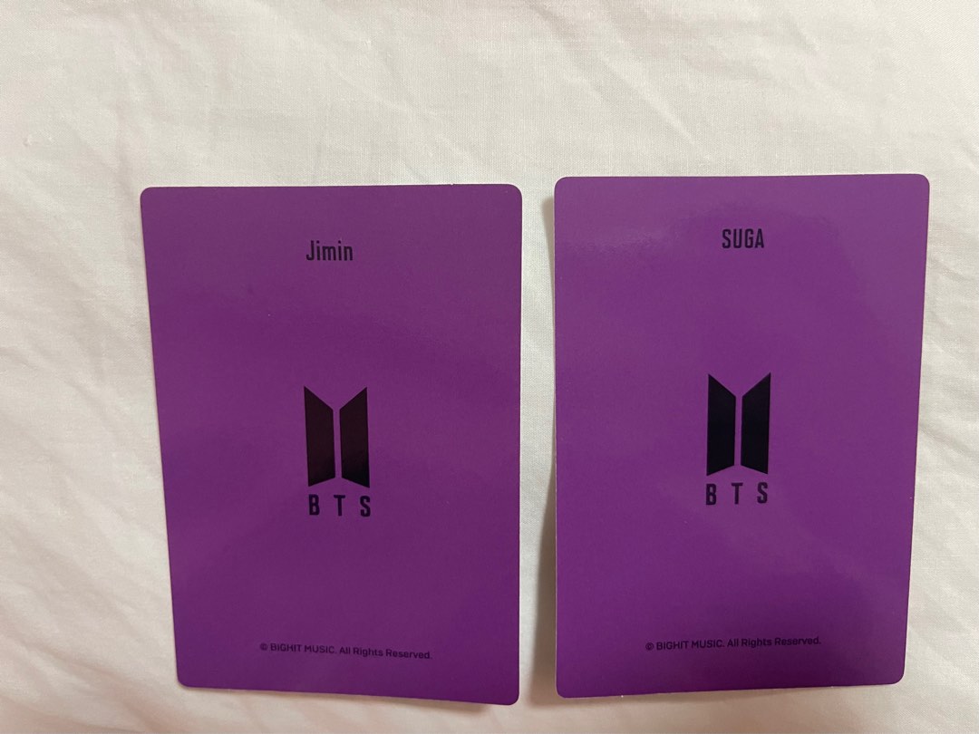 Merch Box 9 Photocards PC Yoongi/ Suga and Jimin BTS, Hobbies & Toys ...
