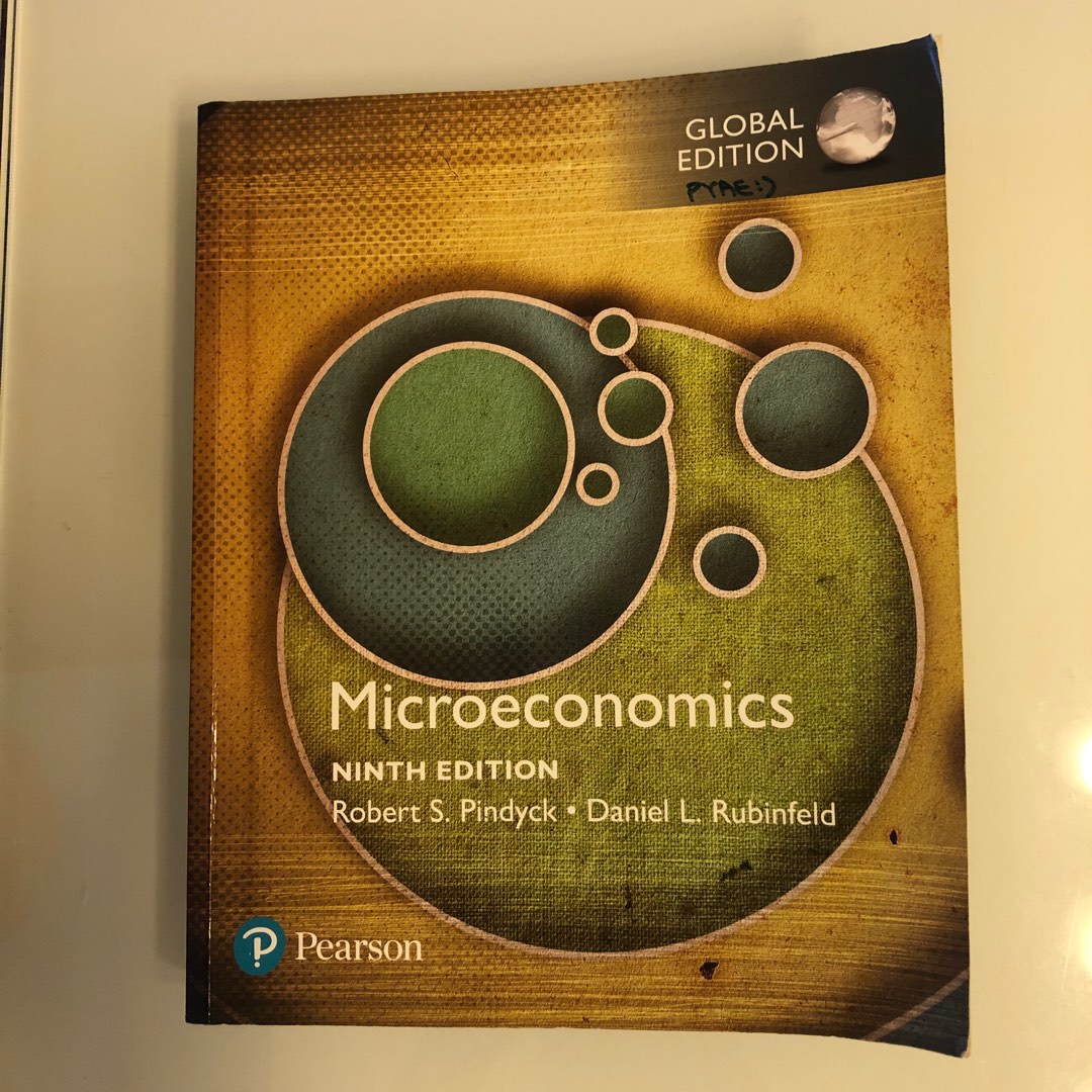 Microeconomics Global Edition 9th Ninth Edition Pearson Robert S Pindyck Daniel L Rubinfeld