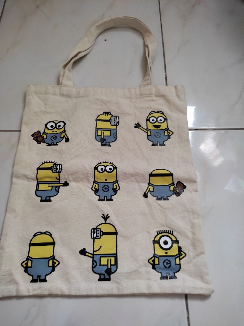 Minions tote bag, Women's Fashion, Bags & Wallets, Tote Bags on Carousell