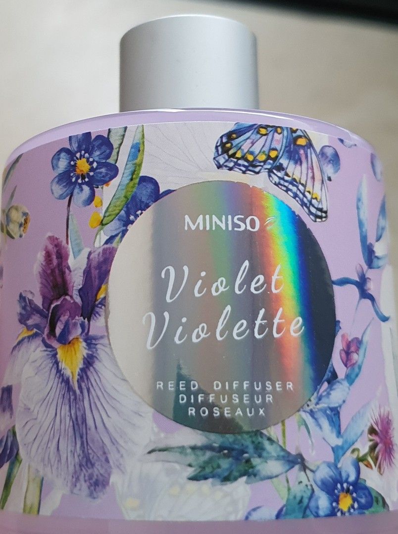 Miniso Violet Reed Diffuser Roseaux 75 ml, Furniture & Home Living ...