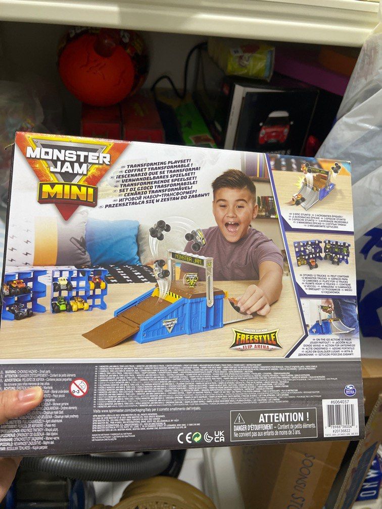 Monster Jam Mini Freestyle Flip Arena, Hobbies & Toys, Toys & Games on ...