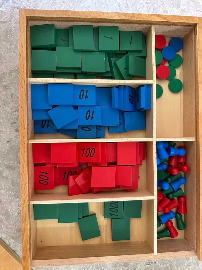 Montessori Mathematics Stamp Game- addition/ subtraction/ division ...