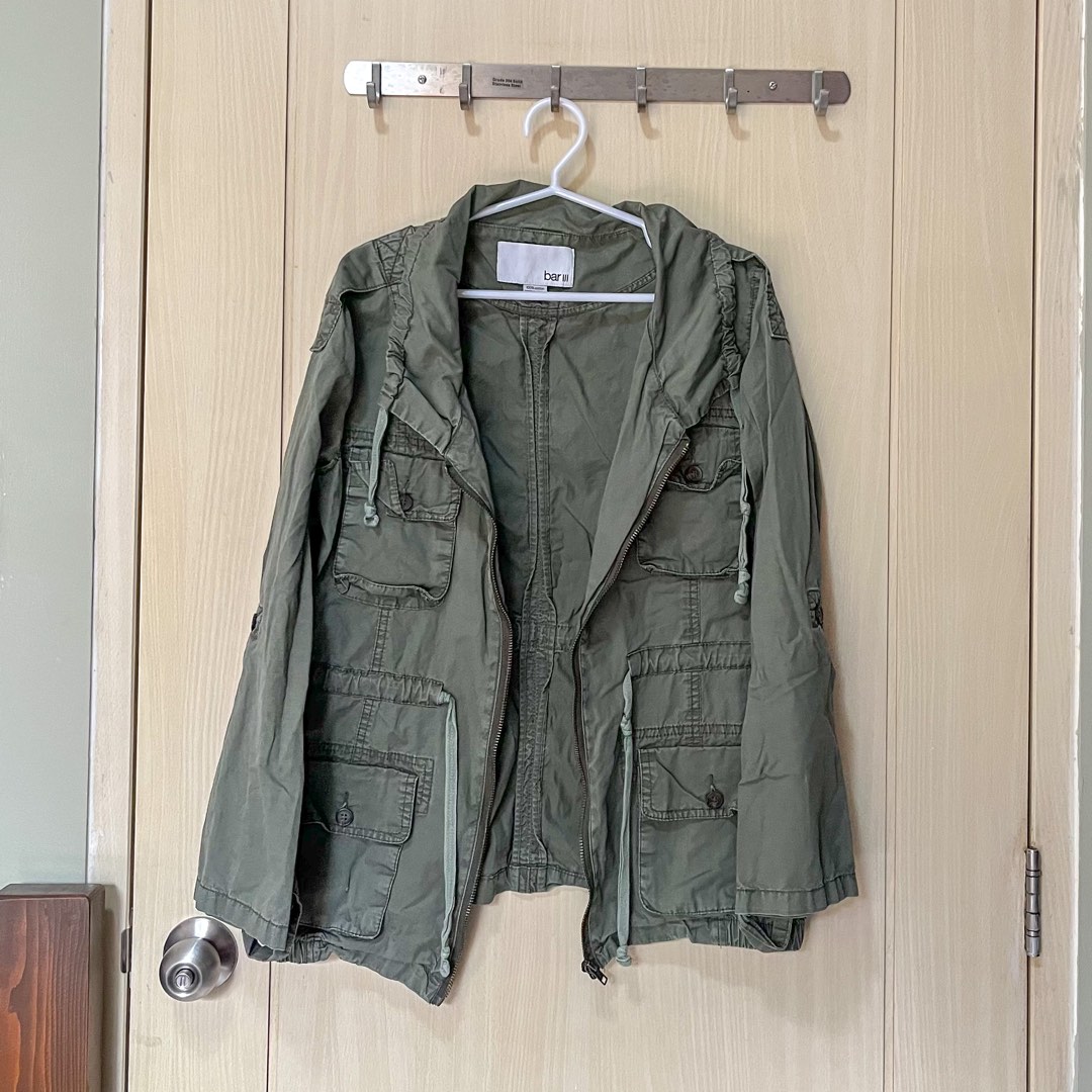 Moss/olive/army green jacket, Women's Fashion, Coats, Jackets and ...