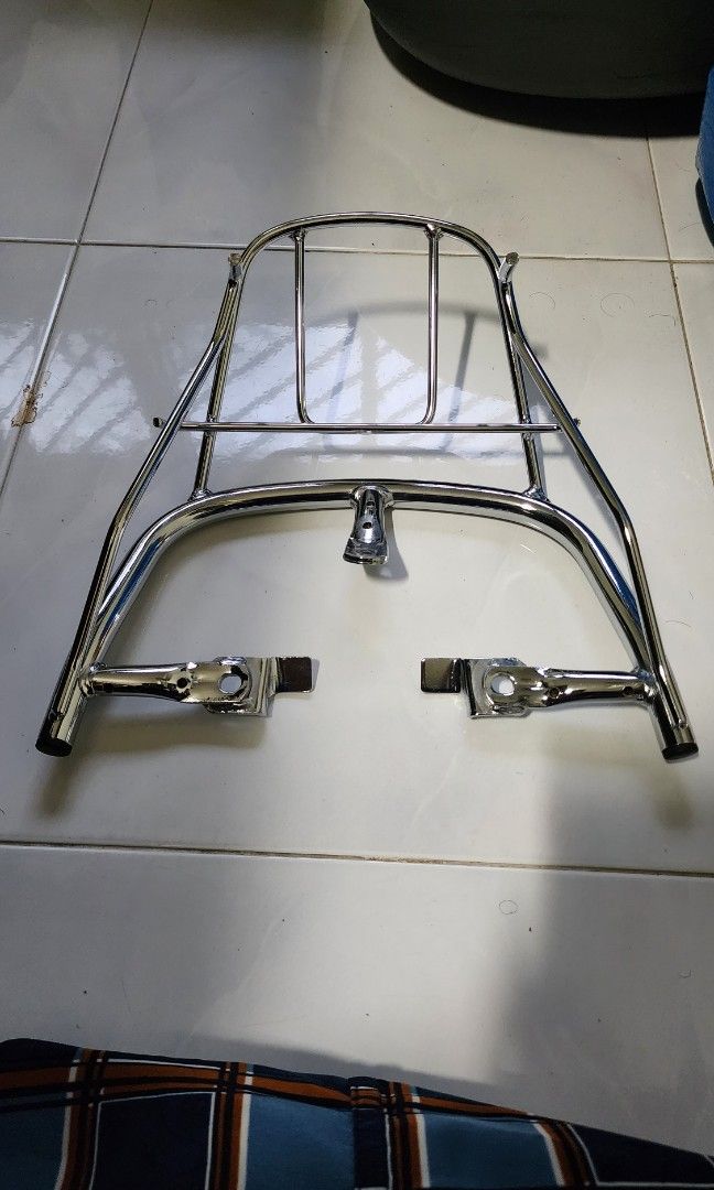 Motorbike Rear Rack, Motorcycles, Motorcycle Accessories on Carousell