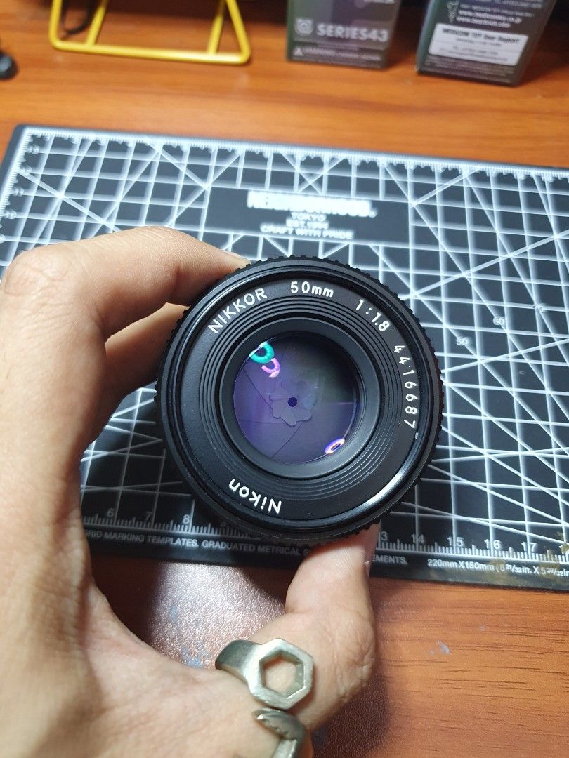 Nikon 50mm F1.8 AiS Nikkor Pancake, Photography, Lens & Kits on Carousell