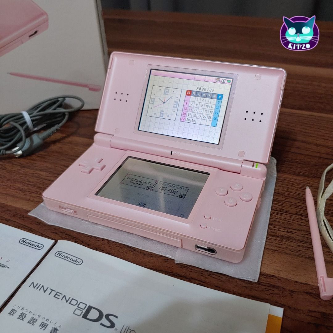 Nintendo DS Lite Noble Pink Console [JP], Video Gaming, Video Game ...