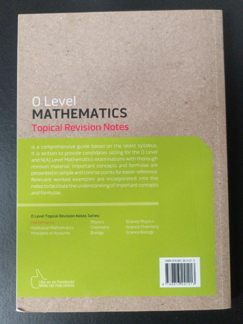 O level topical revision notes, Hobbies & Toys, Books & Magazines ...