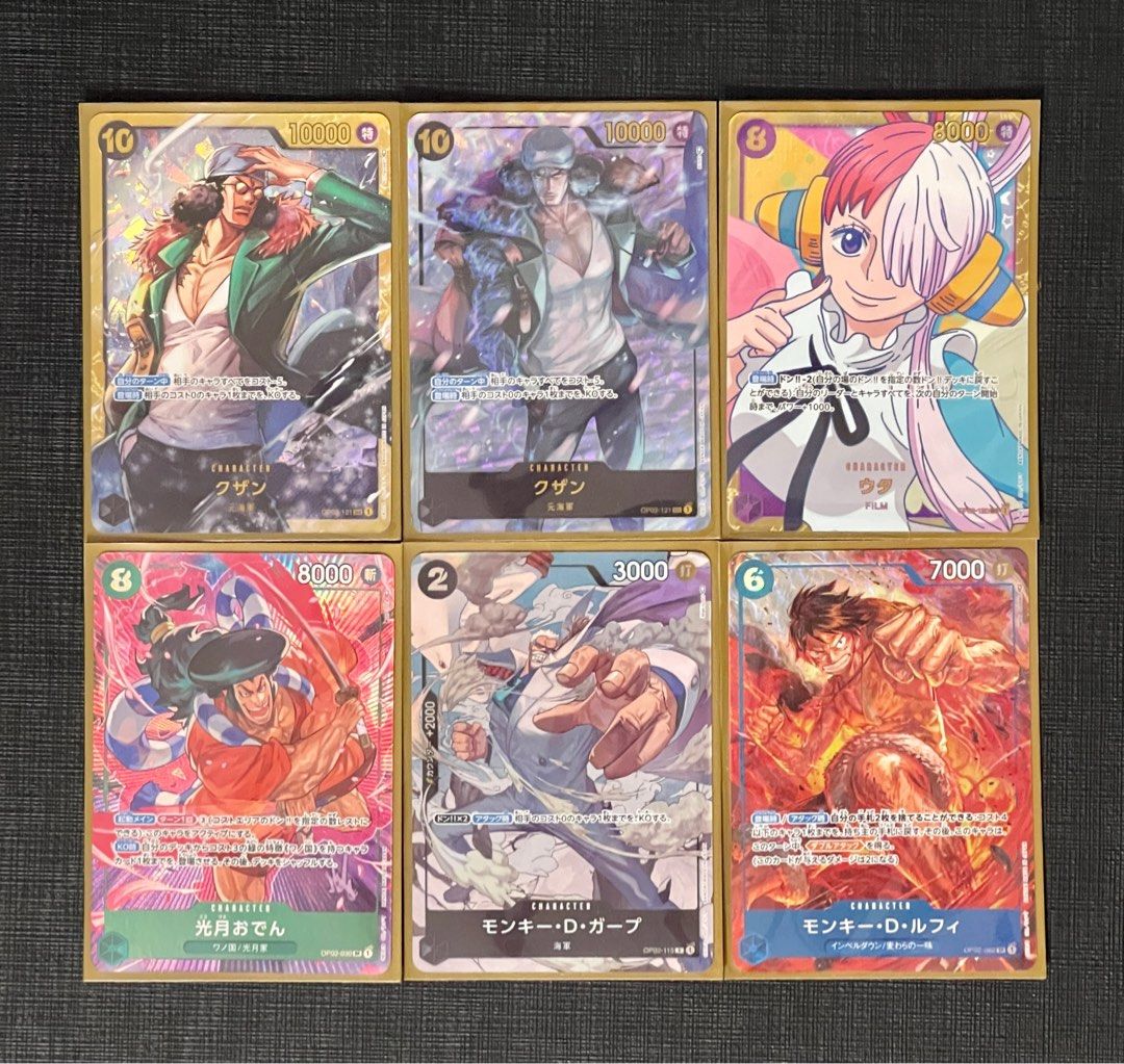 Kuzan OP02-121 AA Uta OP02-120 Kouzuki Oden OP02-030 Monkey.D.Garp OP02 ...