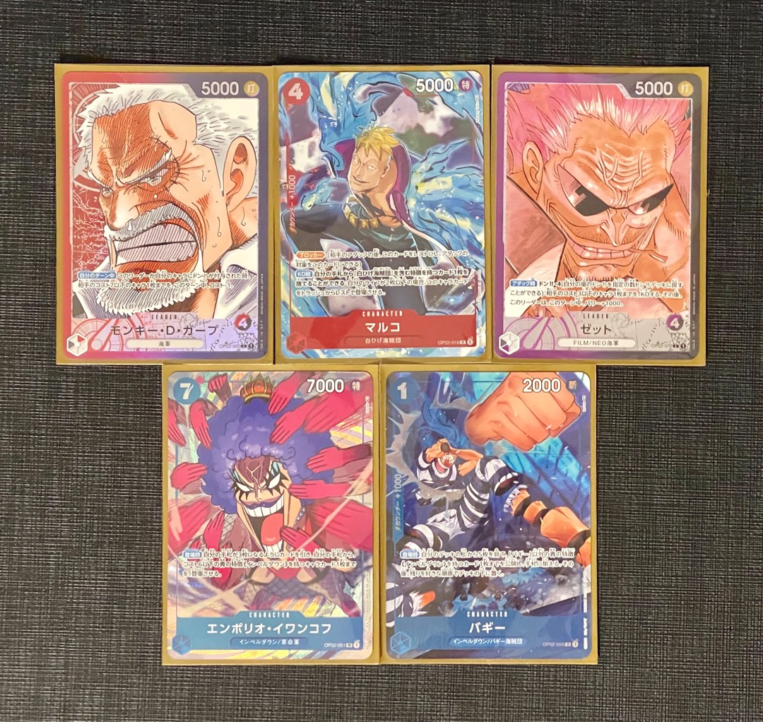 Monkey.D.Garp OP02-002 AA GARP Marco OP02-018 Zephyr OP02-072 Emporio ...