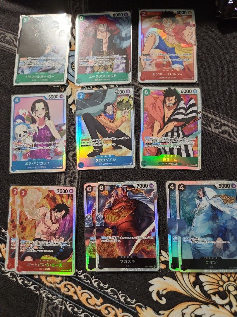 OP-01 and OP-02 SEC AA, AA, SEC, LEADER AA, SR, BOX TOPPER, DON ...