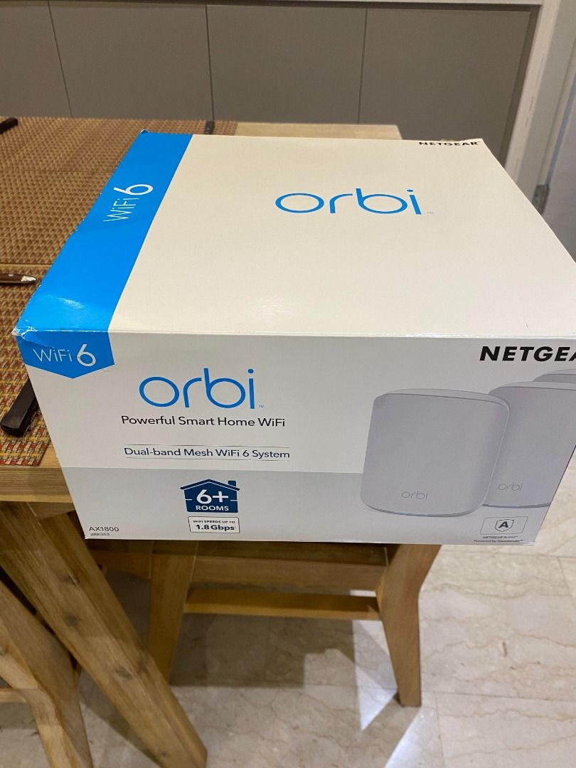 Orbi AX1800 WiFi 6 Dual-band Mesh Router(RBR350) Main Router + 2 ...
