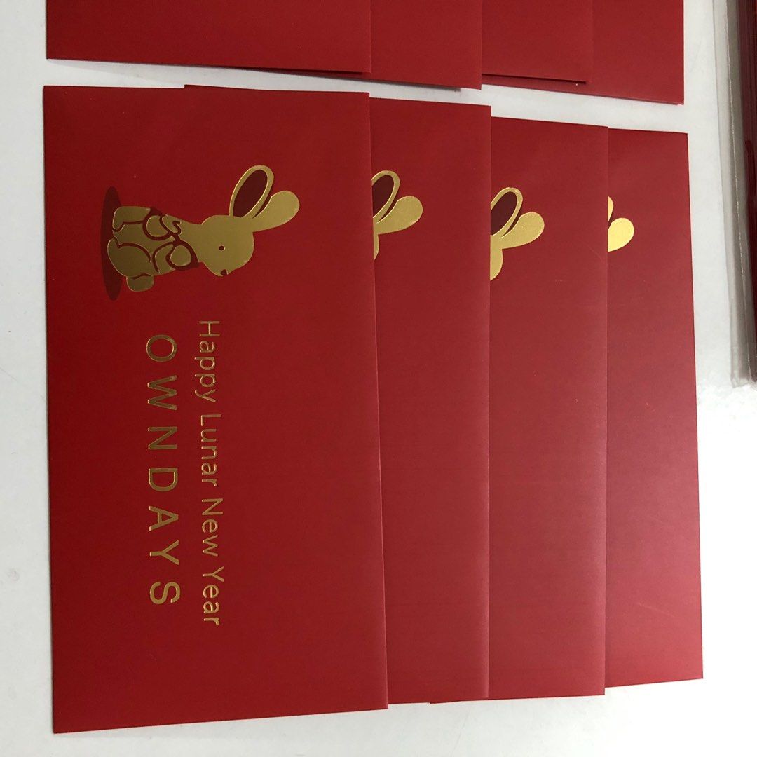 Owndays Red Packets (Rabbit Year) BN!!!, Hobbies & Toys, Stationery ...