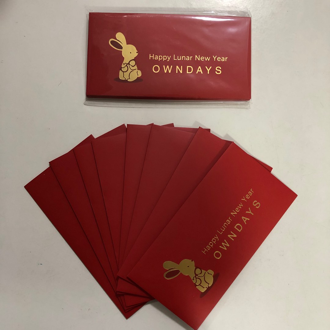 Owndays Red Packets (Rabbit Year) BN!!!, Hobbies & Toys, Stationery ...