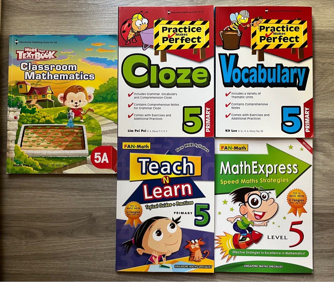 P5 Practice Makes Perfect Cloze / Vocabulary Fan-Math Teach n Learn ...